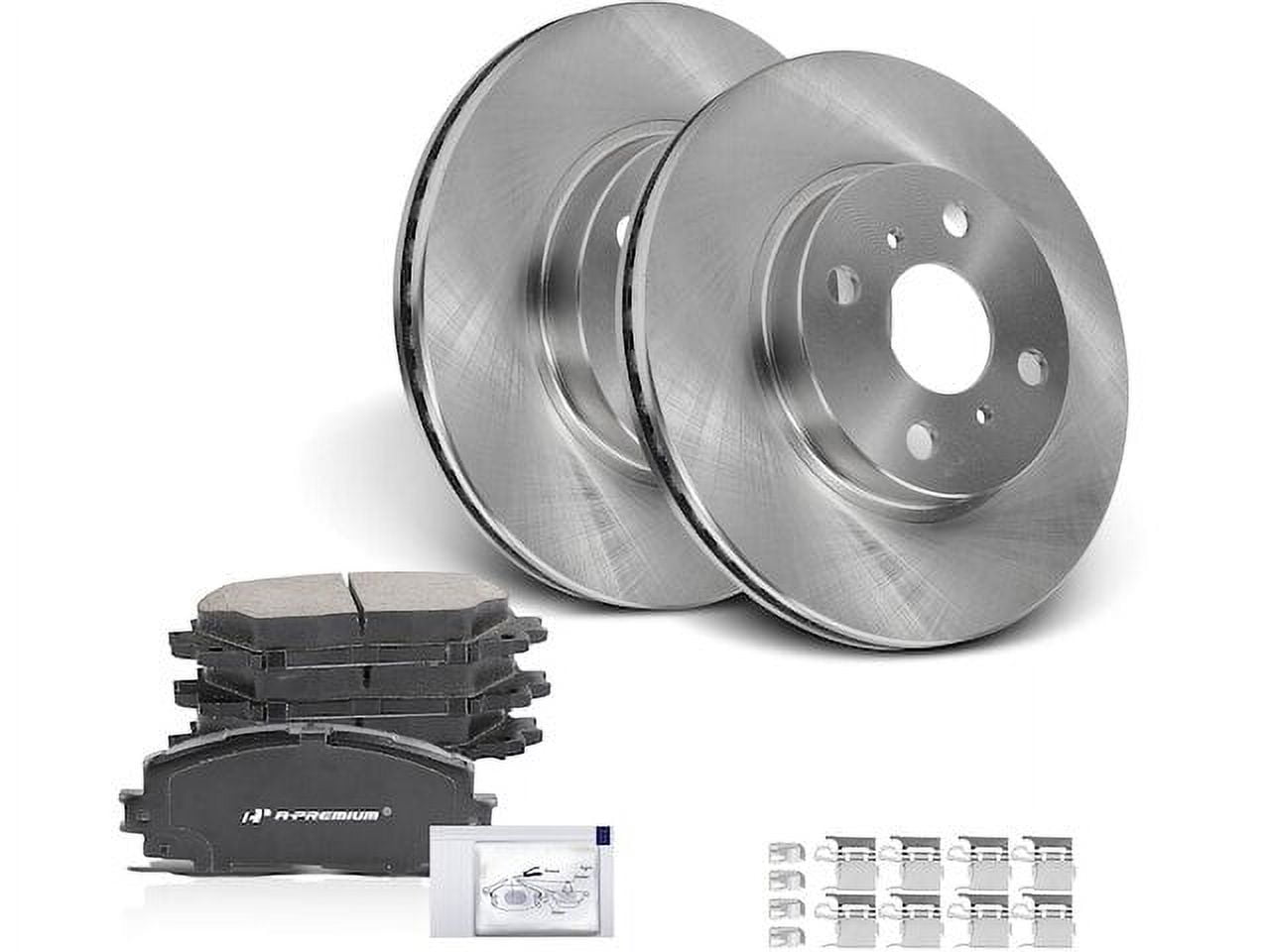 Front Brake Pad and Rotor Kit 6 - Compatible with 2007 - 2018 Toyota ...