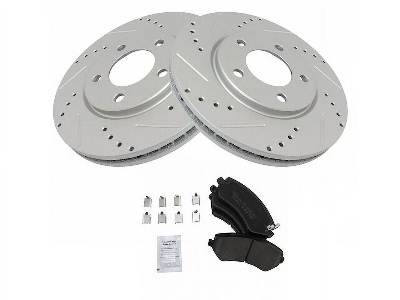 Front Brake Pad and Rotor Kit - Compatible with 2001 - 2007 Dodge ...