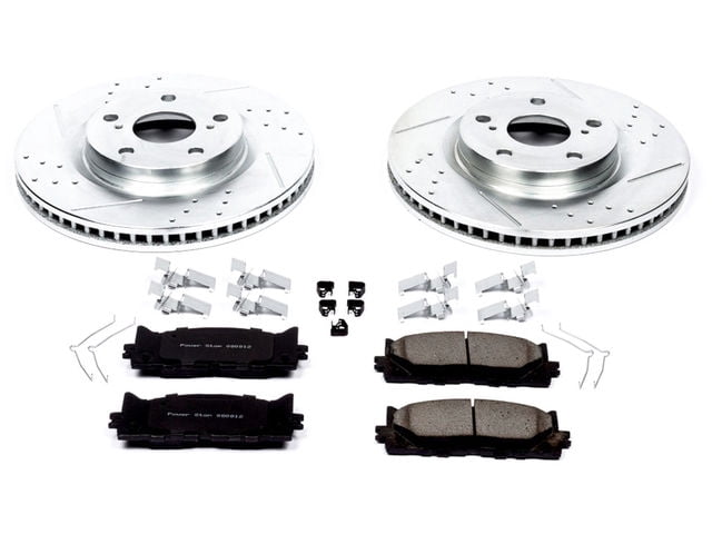 Front Brake Pad and Rotor Kit - Compatible with 2007 - 2017 Toyota ...