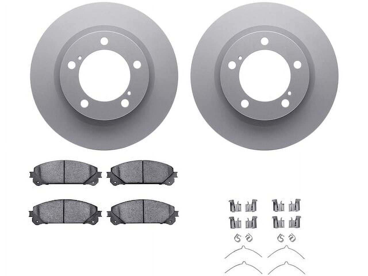 Front Brake Pad and Rotor Kit - Compatible with 2008 - 2019 Toyota ...