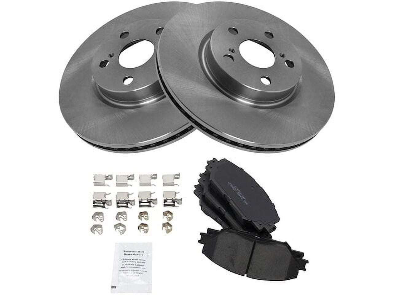 Toyota Corolla 1.8L 4-Cylinder 2009-2019 Front Brake Pad and Rotor Kit ...