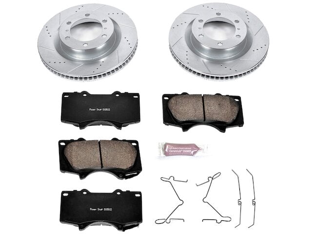 Front Brake Pad and Rotor Kit - Compatible with 2010 - 2024 Toyota ...