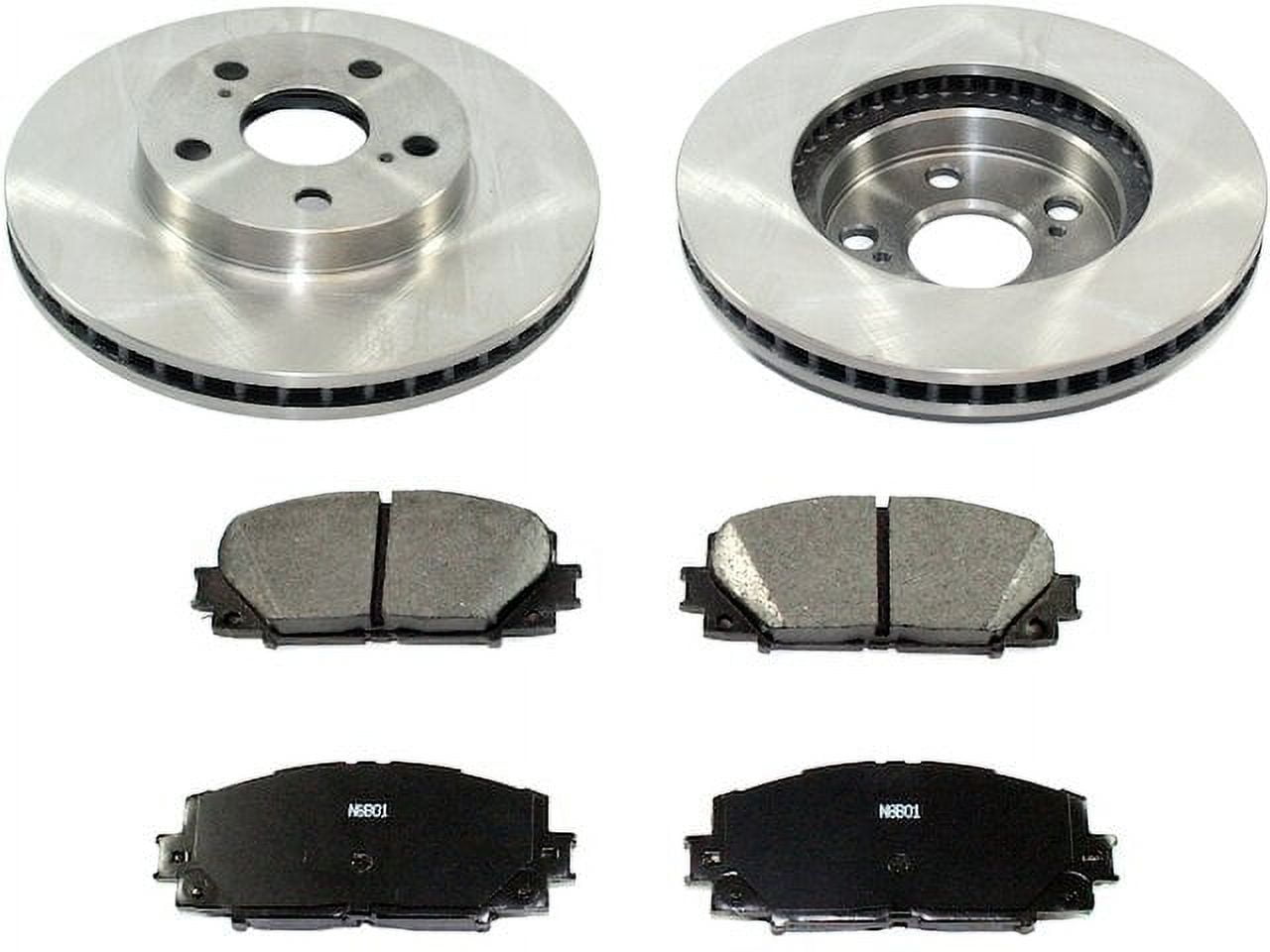 Front Brake Pad and Rotor Kit - Compatible with 2012 - 2015 Toyota ...