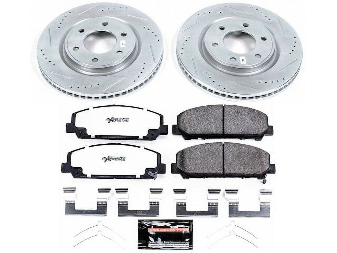 Front Brake Pad and Rotor Kit - Compatible with 2014 - 2024 INFINITI ...