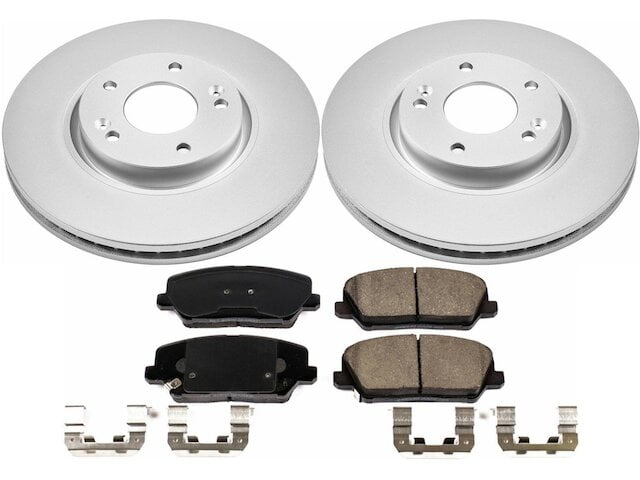 Front Brake Pad and Rotor Kit - Compatible with 2016 - 2017 Hyundai ...