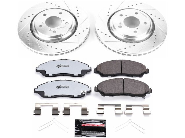 Front Brake Pad and Rotor Kit - Compatible with 2017 - 2025 Honda ...