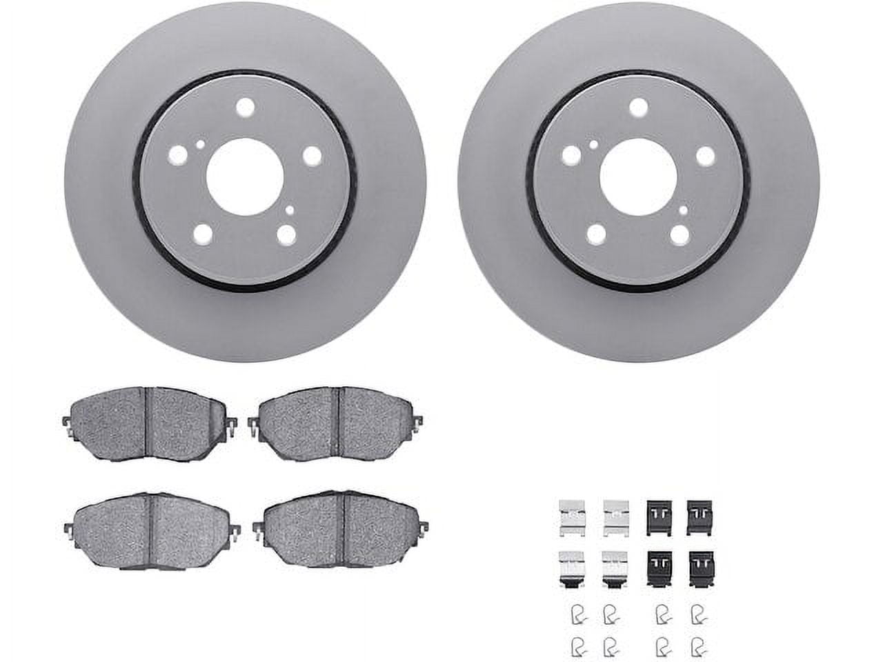 Front Brake Pad and Rotor Kit - Compatible with 2018 - 2022 Toyota C-HR ...
