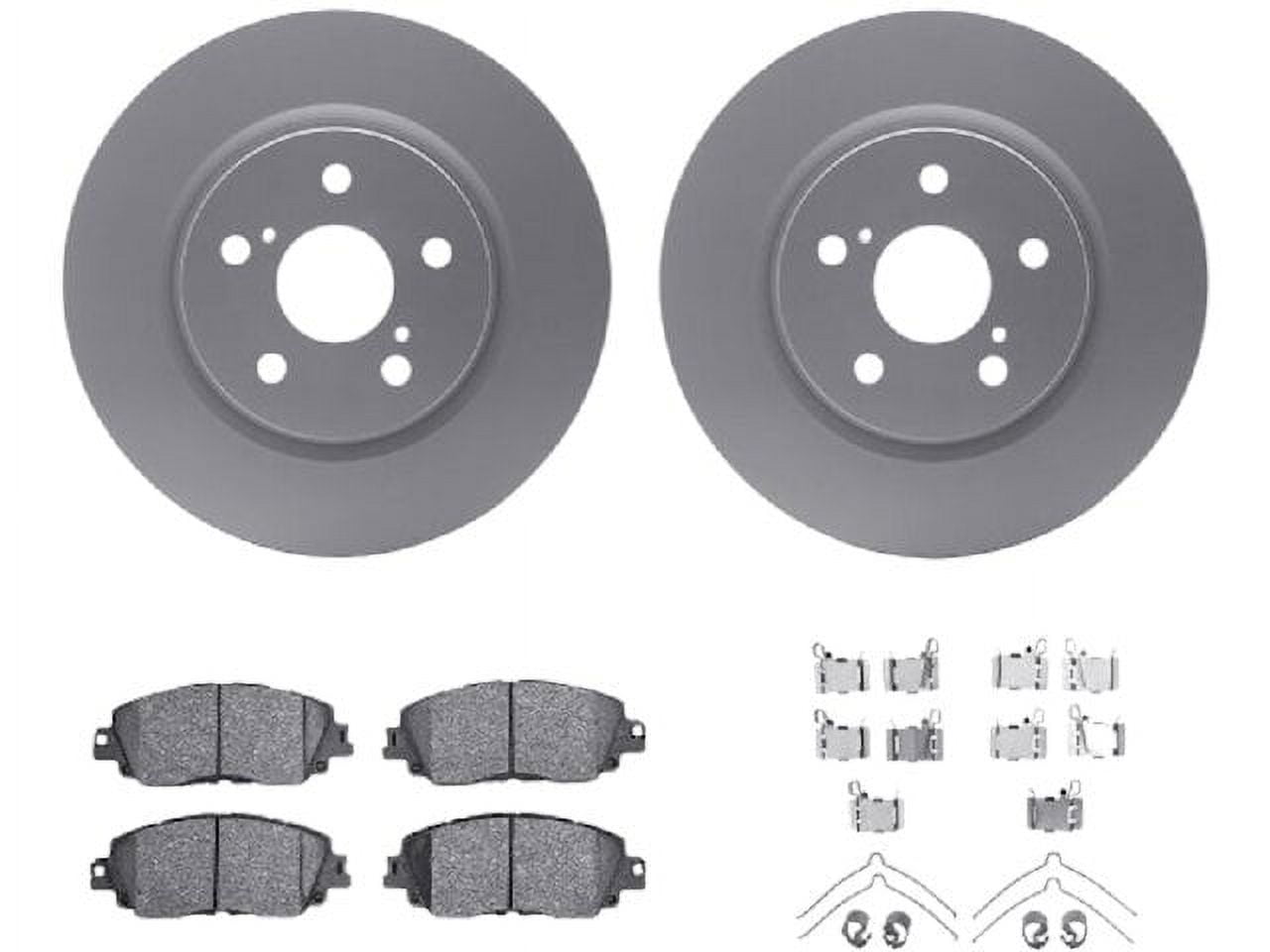 Front Brake Pad and Rotor Kit - Compatible with 2018 - 2023 Toyota ...