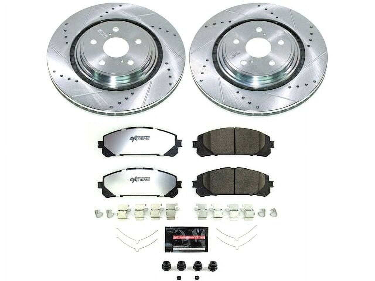 Front Brake Pad and Rotor Kit - Compatible with 2020 - 2024 Toyota ...