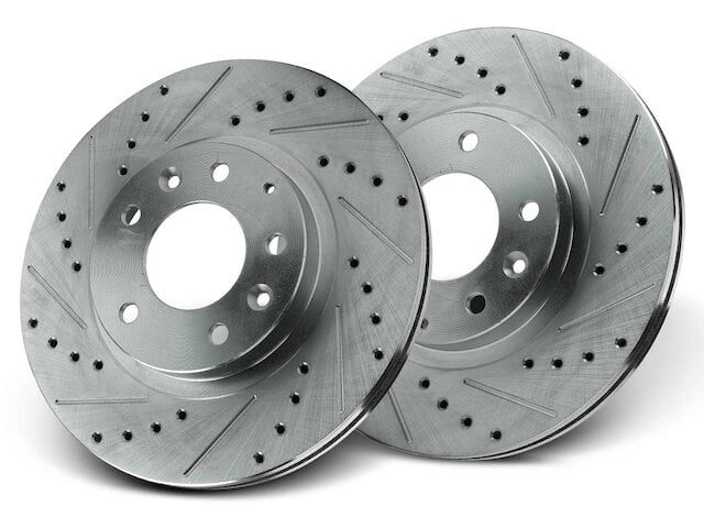 Front Brake Rotor Set 2 - Compatible with 2006 - 2015 Mazda MX-5 Miata ...