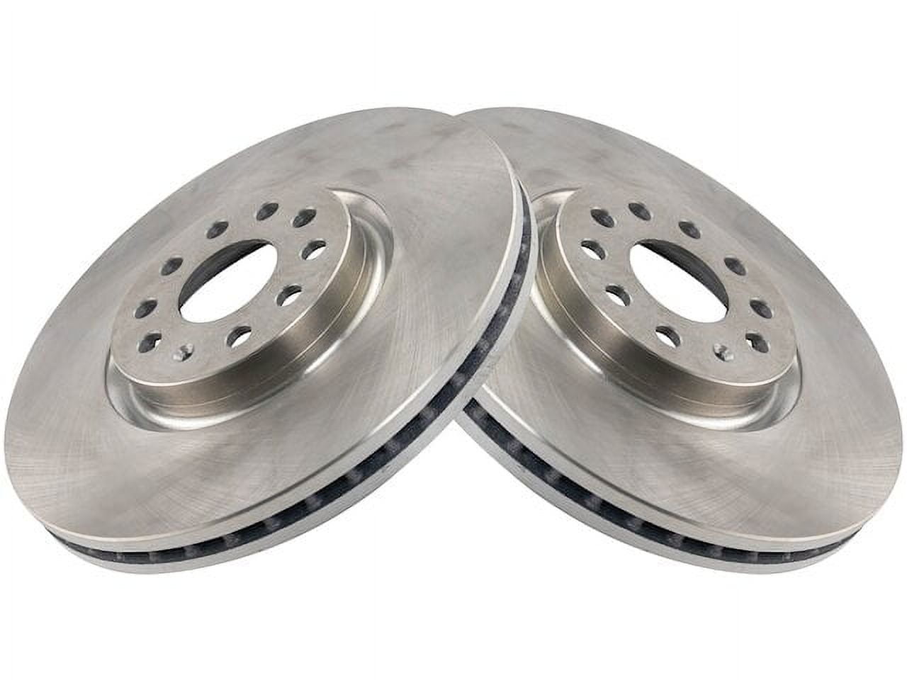 Front Brake Rotor Set 2 Piece - Compatible with 2018 - 2022 Volkswagen ...