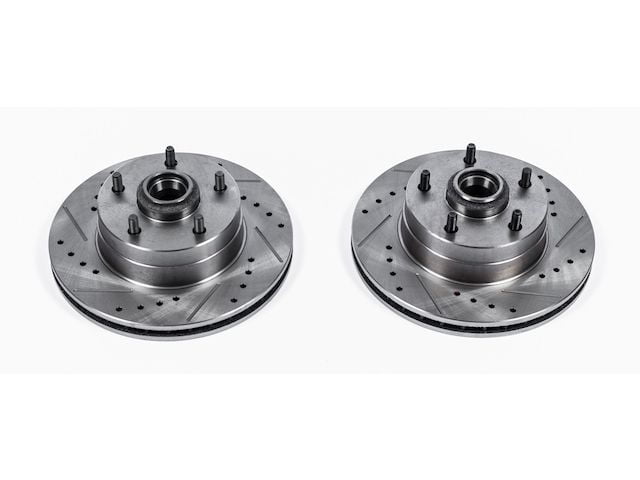 Front Brake Rotor Set - Compatible with 1969 - 1974 Chevy Nova 1970 ...