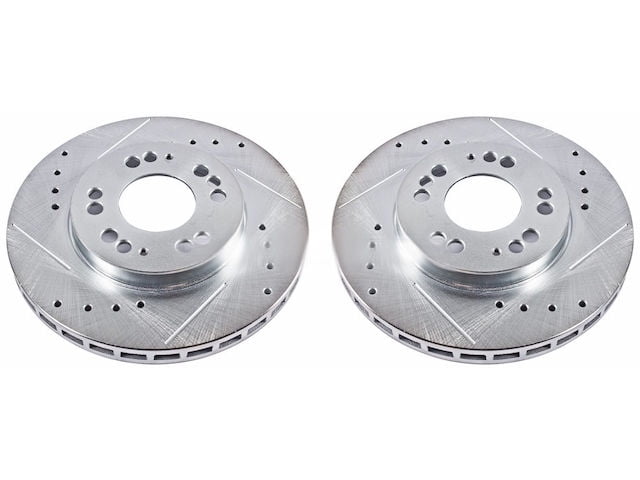 Front Brake Rotor Set - Compatible with 1992 - 2000 Mitsubishi Eclipse ...