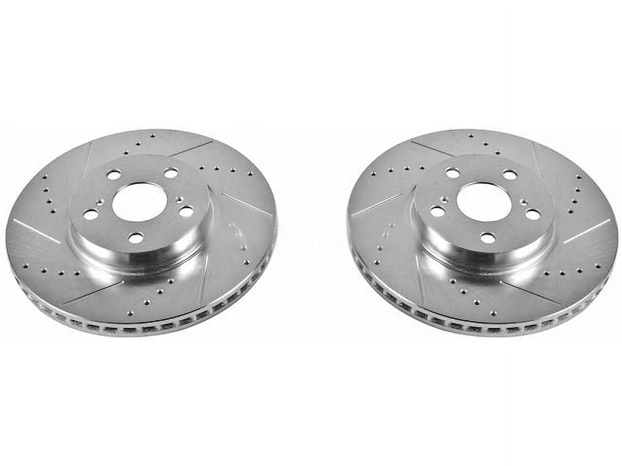 Front Brake Rotor Set - Compatible with 2009 - 2019 Toyota Corolla 1.8L ...