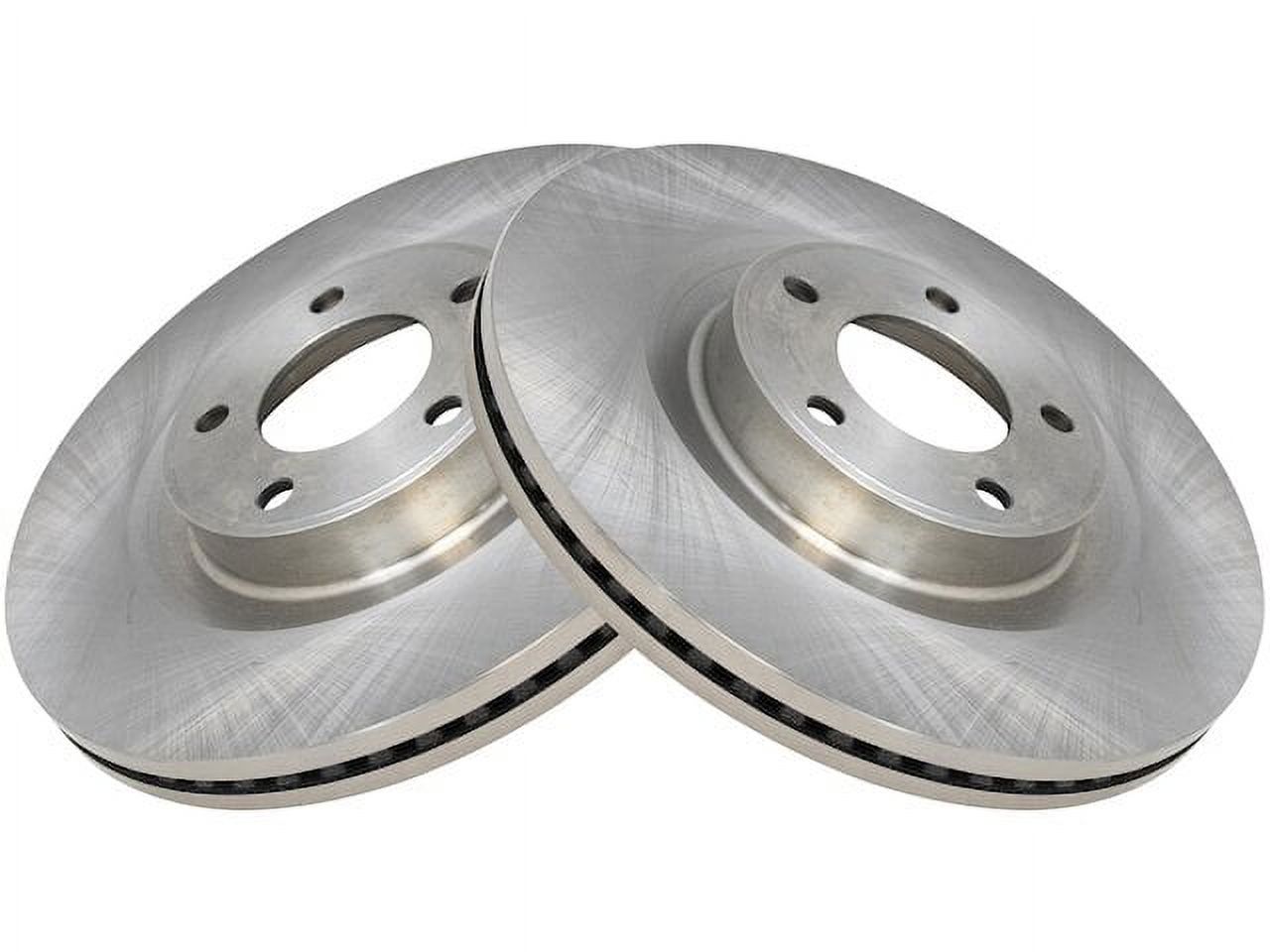 Front Brake Rotor - Set of 2 - Vented Rotors - 5 Lug - Compatible with ...