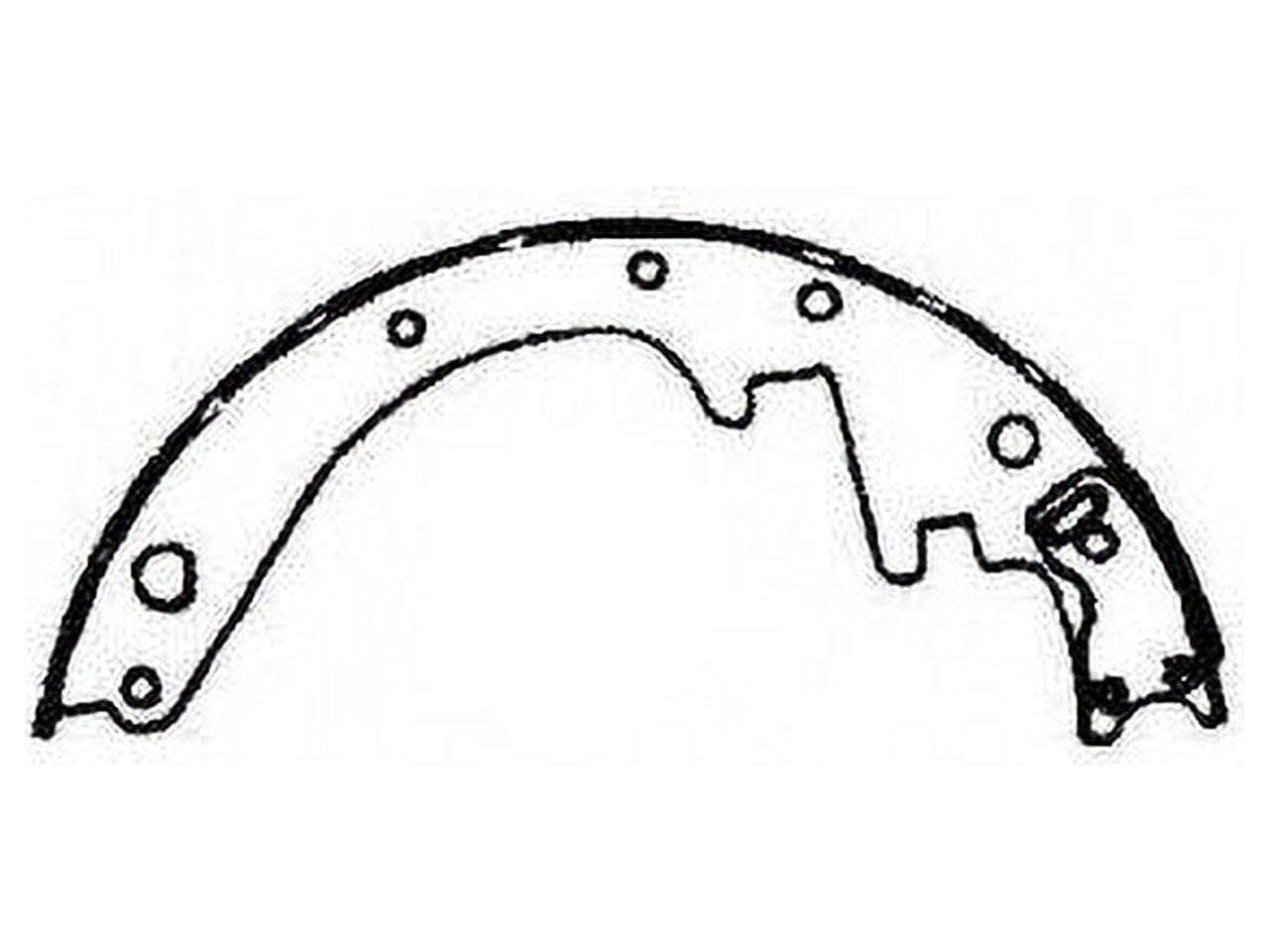Front Brake Shoe Set - Compatible with 1966 - 1975 Ford Bronco 1967 ...