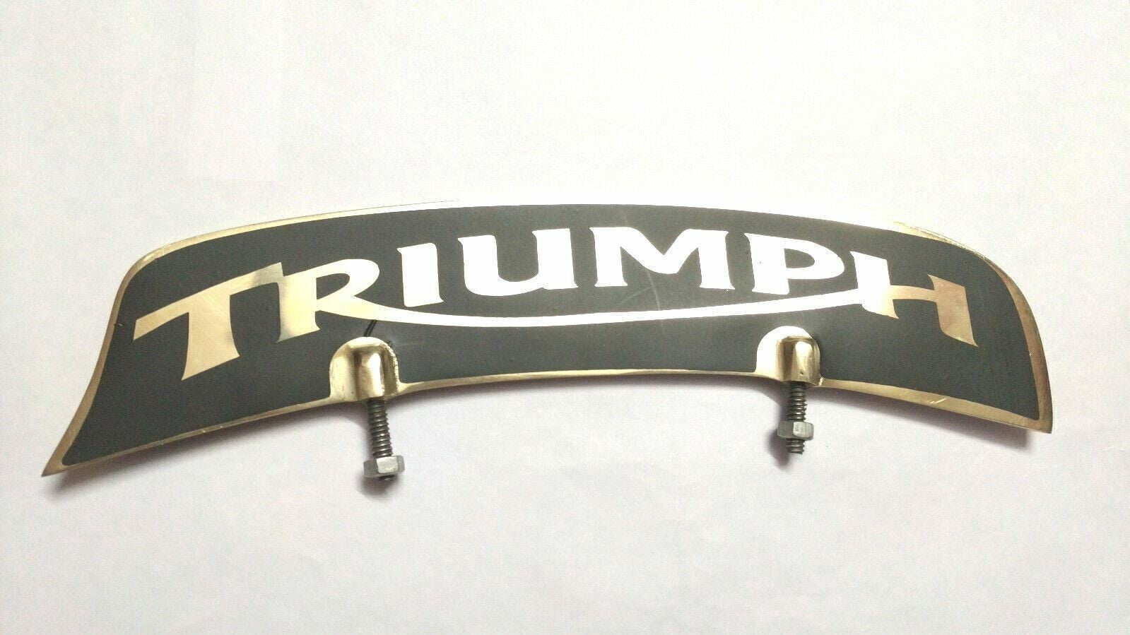 Front Brass License Number Plate for Triumph Motorcycle Accessory ...