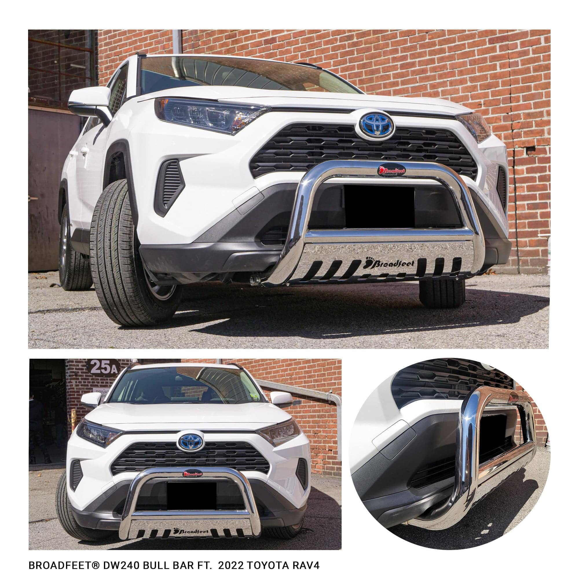 Front Bull Bar with Skid Plate (DW240) Bumper Guard fits Toyota RAV4 ...