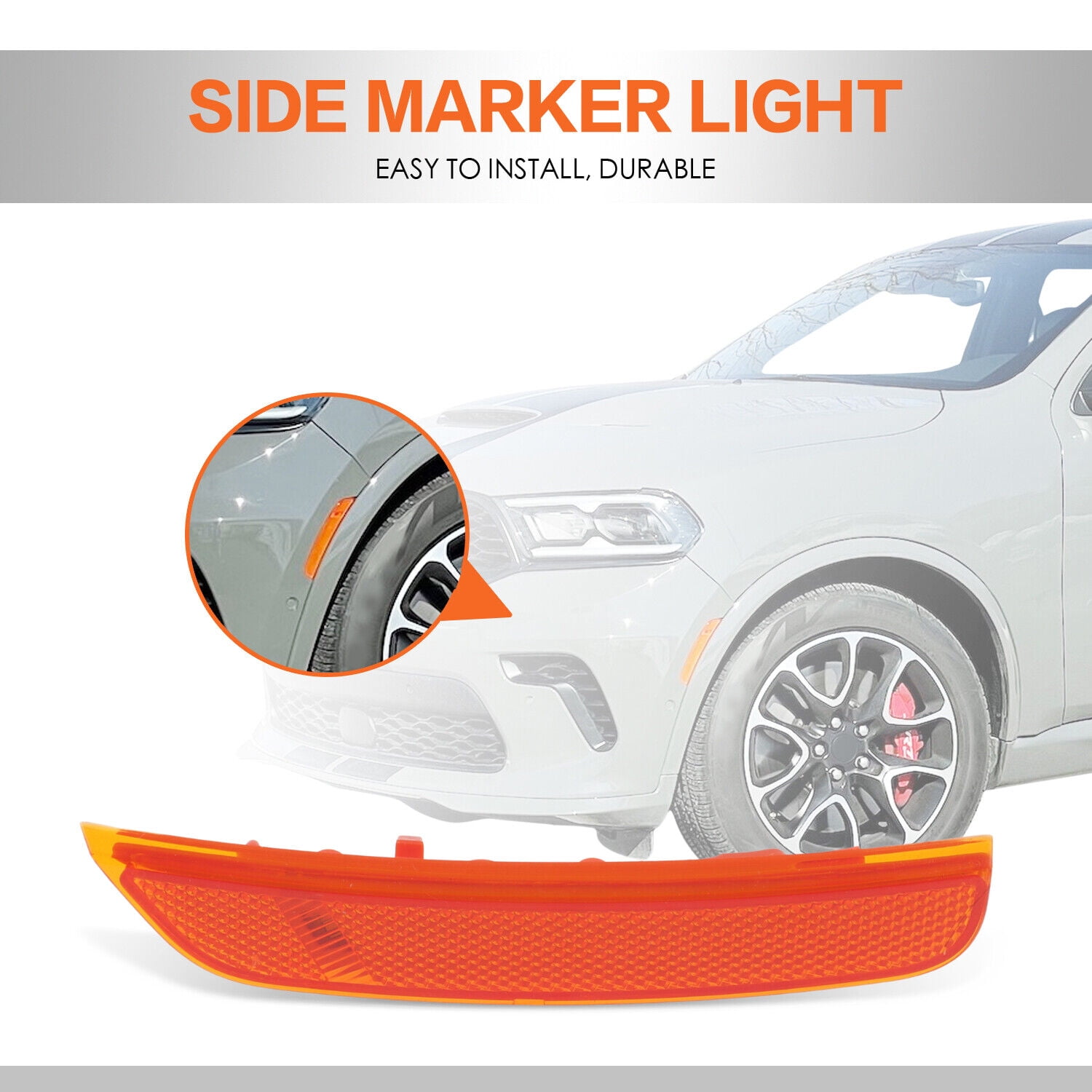 Front Bump Fender Side Marker Light Driver Left for 2021-2023 Dodge ...