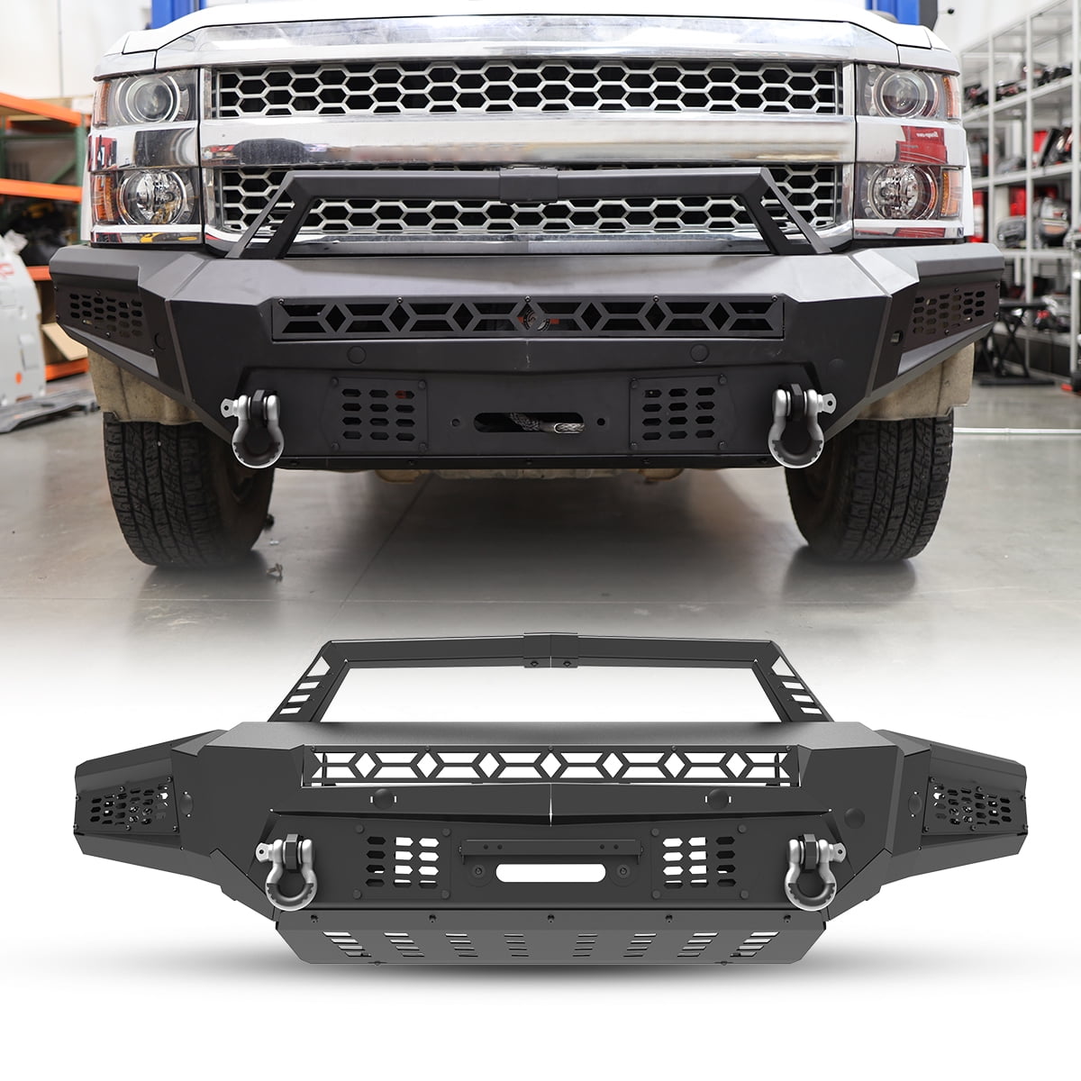 Front Bumper for 2015-2019 Chevy Silverado 2500/3500/2500 HD/3500 HD ...