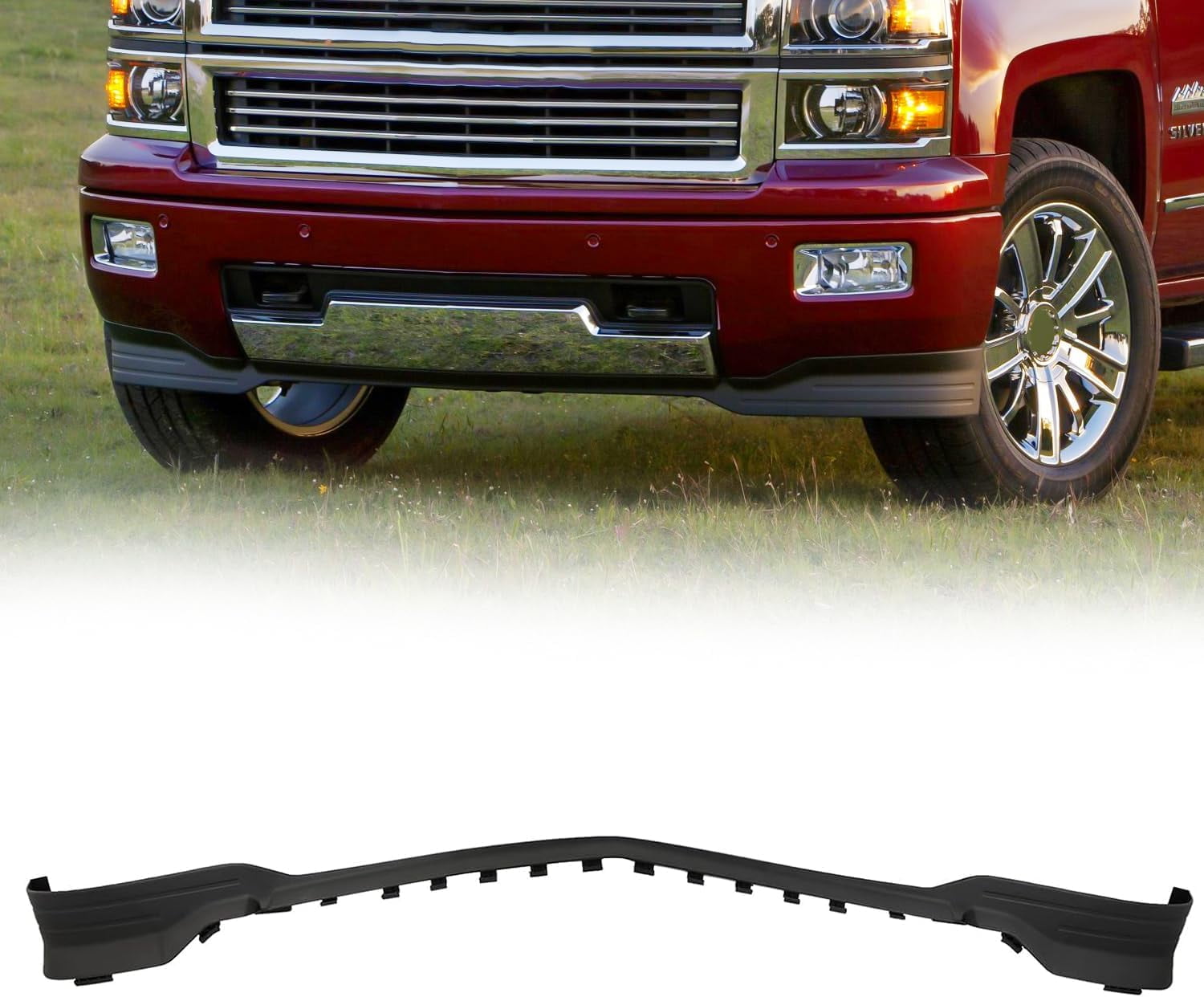 Front Bumper Air Dam Deflector Lower Valance Compatible with 2014 2015 ...