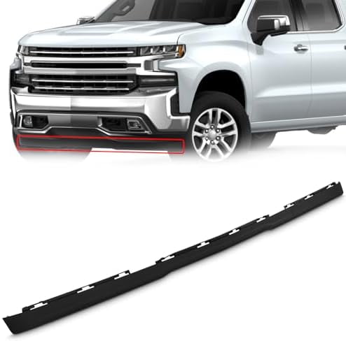 Front Bumper Air Deflector Lower Valance Black Compatible with 2019 ...