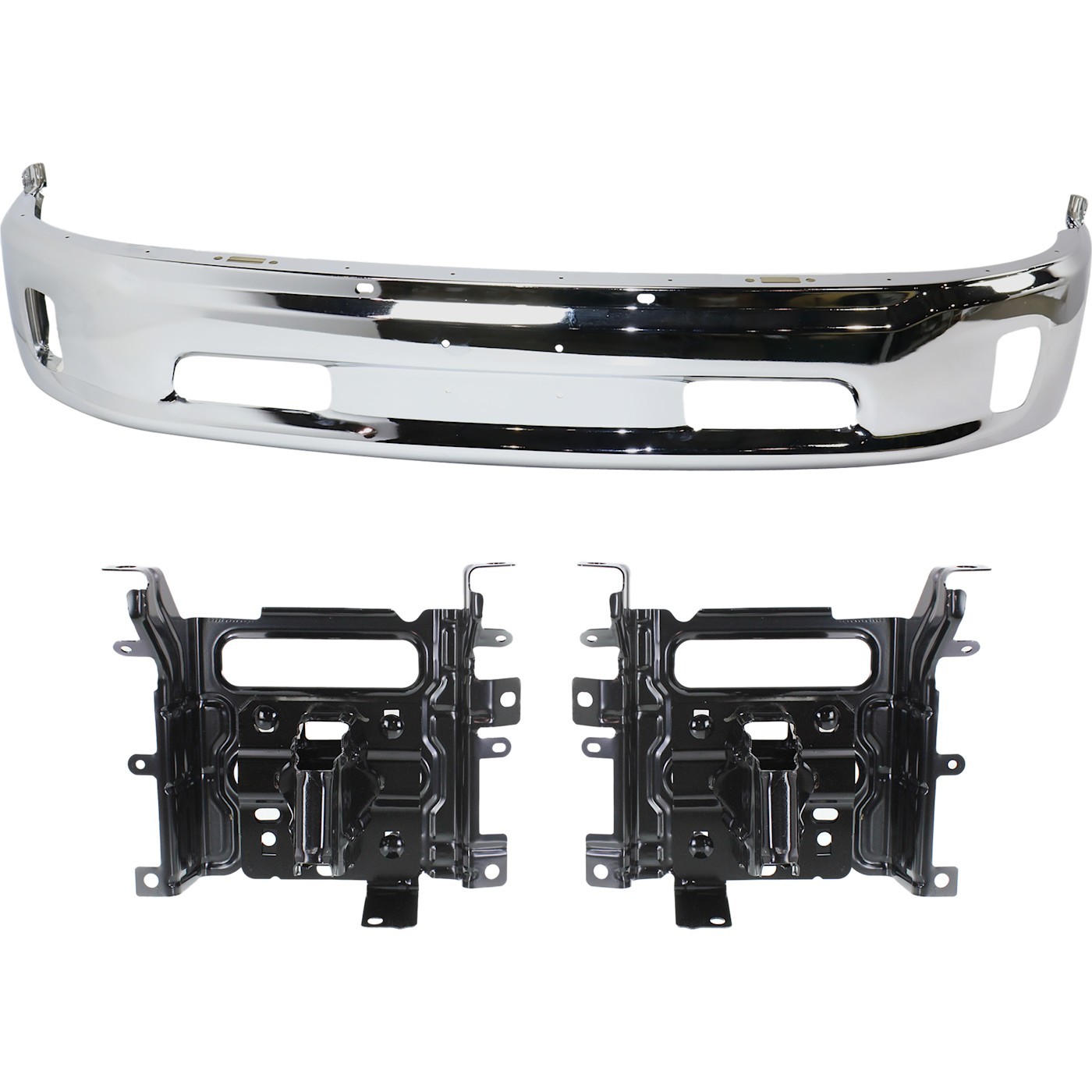 Front Bumper Bar for 2019-2023 for Ram 1500 - Chrome Bumper & Easy ...