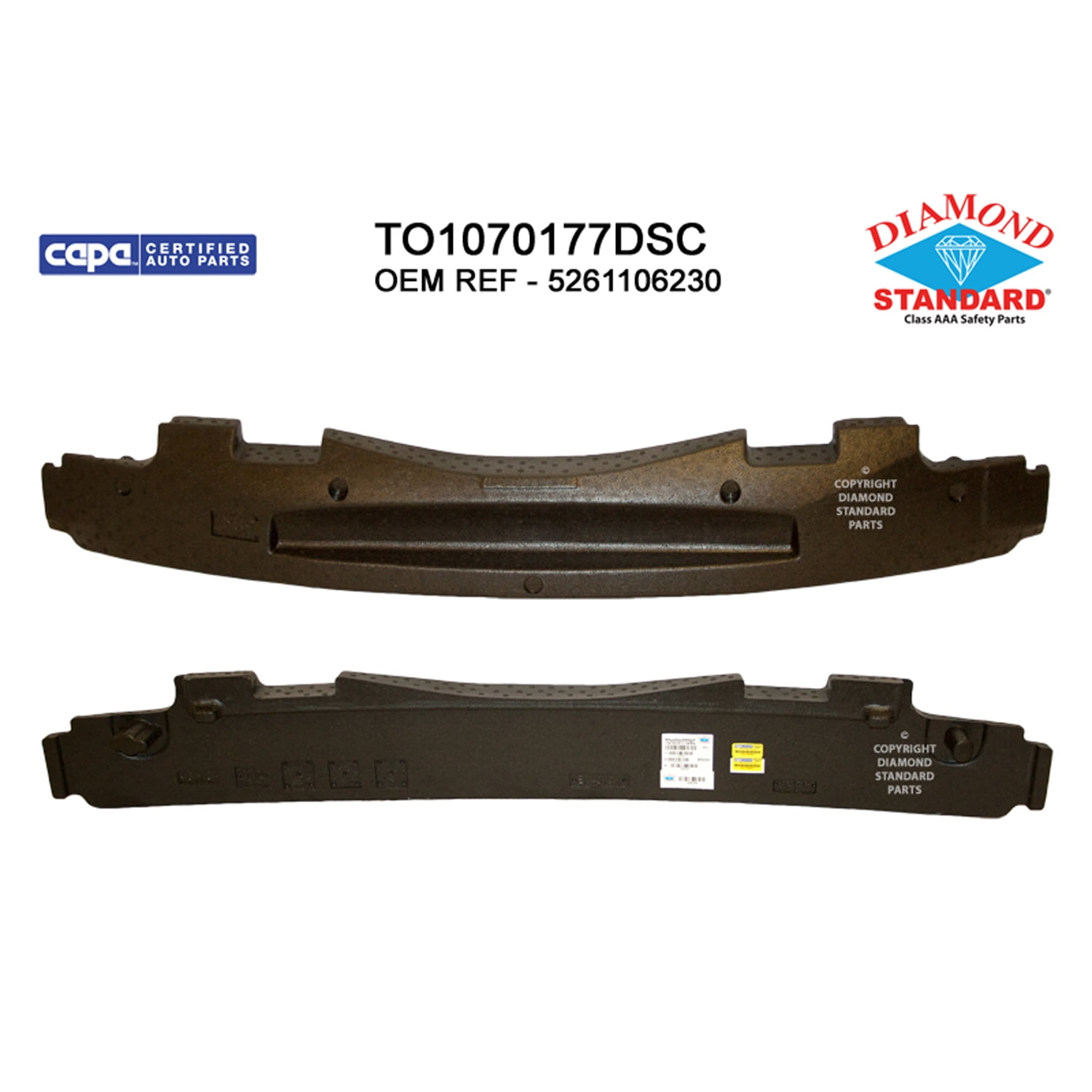 Front Bumper Bumper Impact Absorber for Toyota Camry 2012-2013 ...