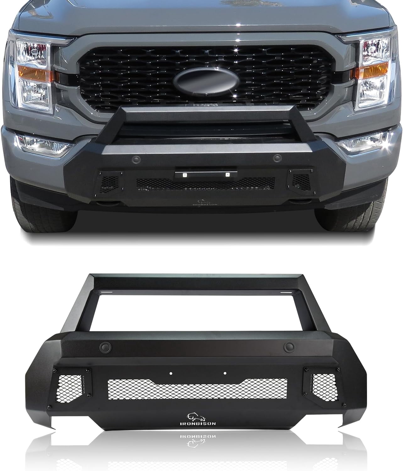 Front Bumper Compatible with 2021-2023 Ford F150 (Exclude 2022-2023 ...