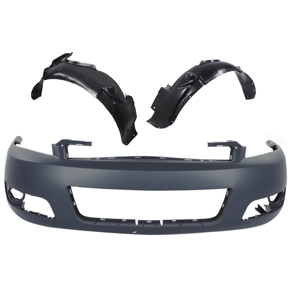 Front Bumper Cover & Fender Liner Kit for Chevrolet Impala 2006-2013 ...