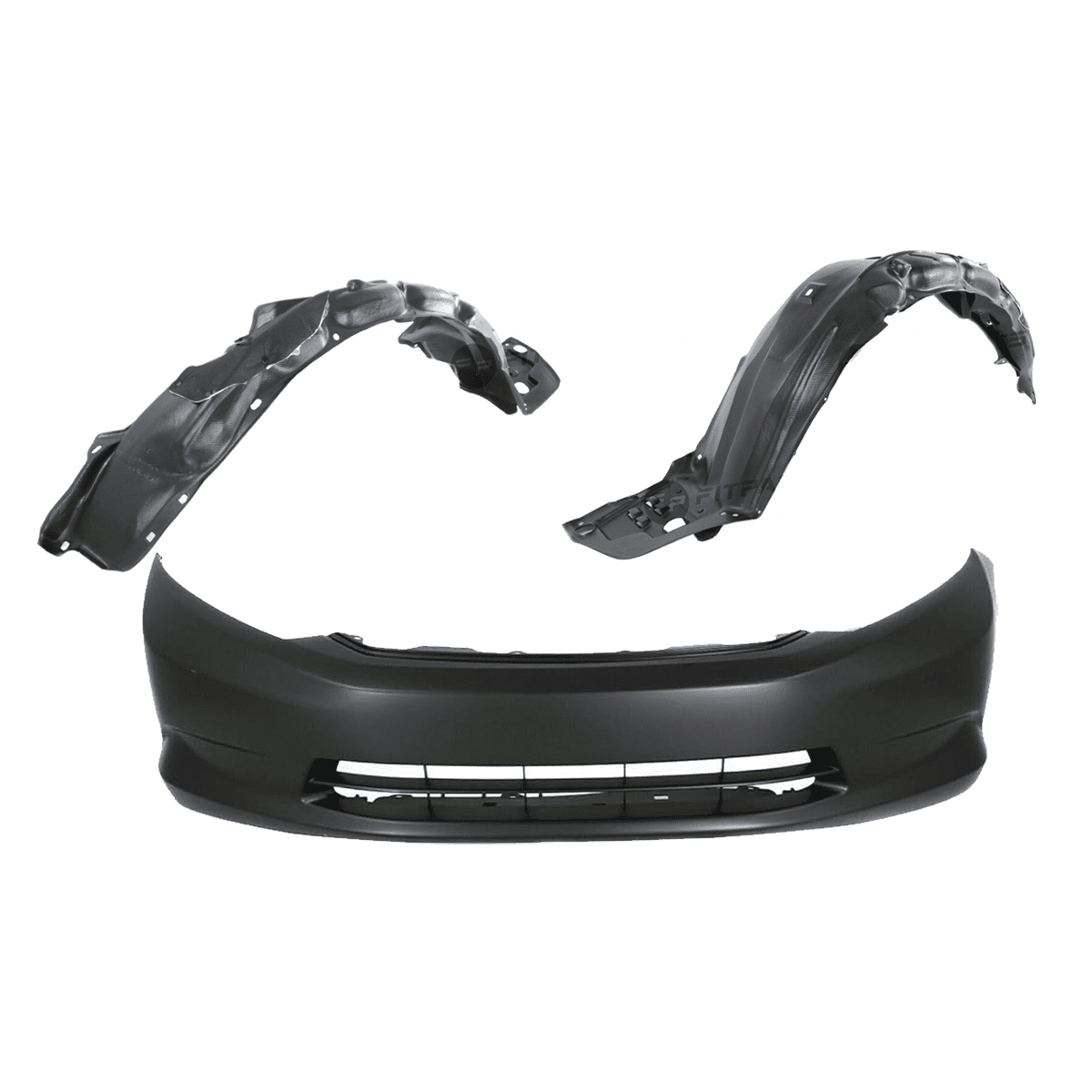 Front Bumper Cover & Fender Liner Kit for Honda Civic 2012-2012 ...