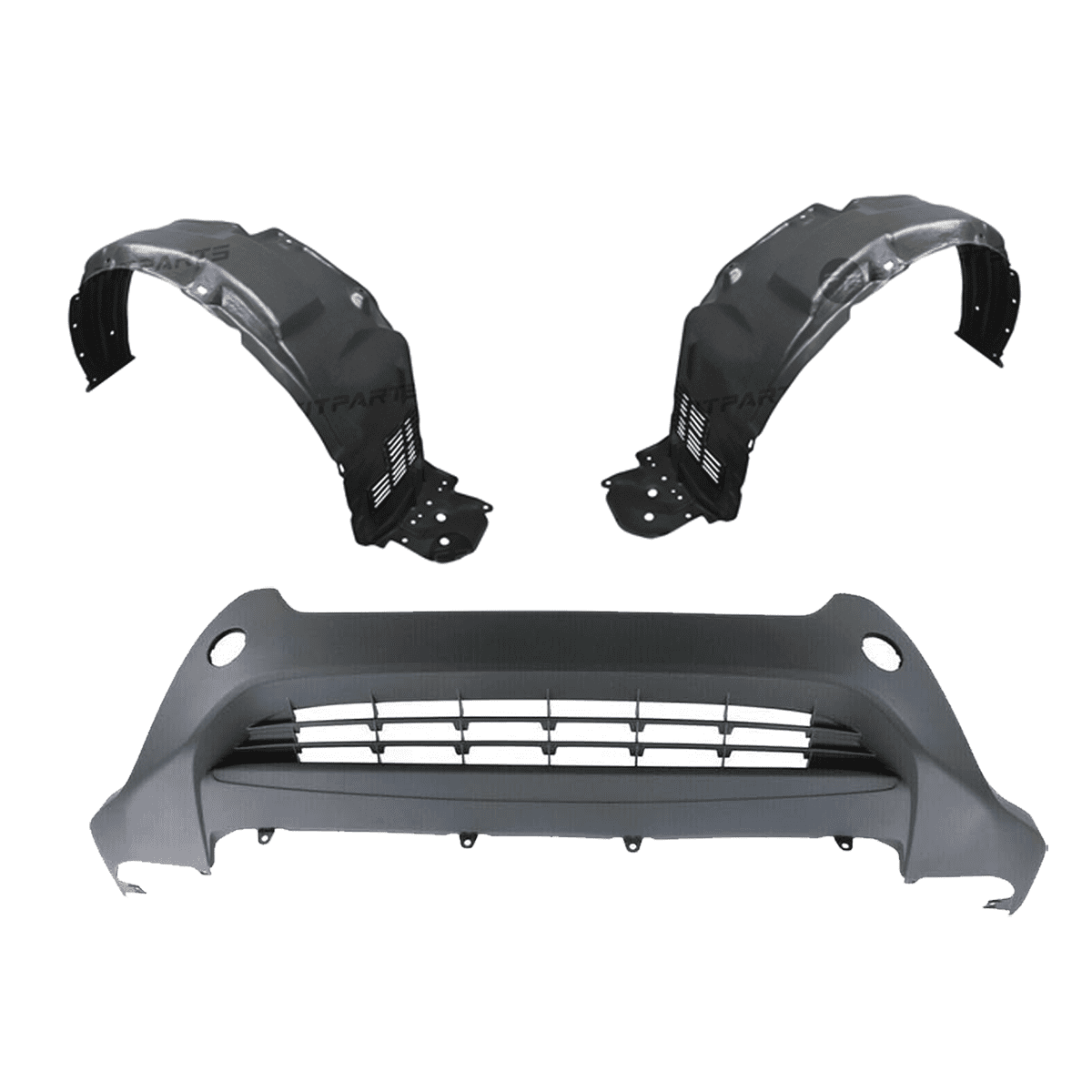 Front Bumper Cover & Fender Liner Kit for Toyota RAV4 2013-2015 ...