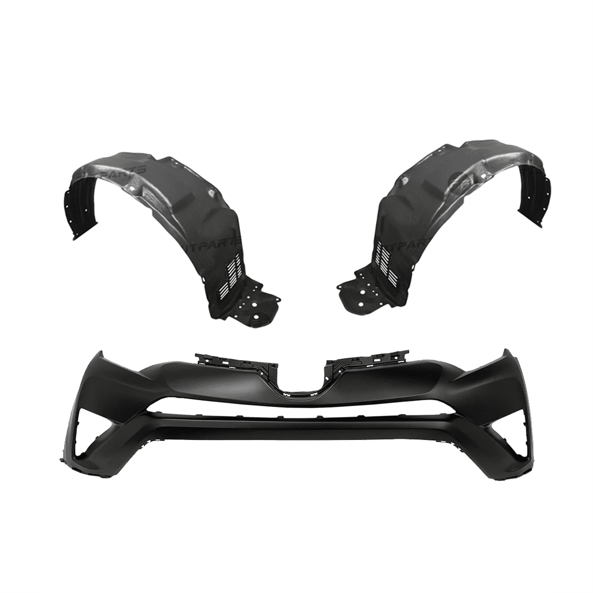Front Bumper Cover & Fender Liner Kit for Toyota RAV4 2016-2018 ...