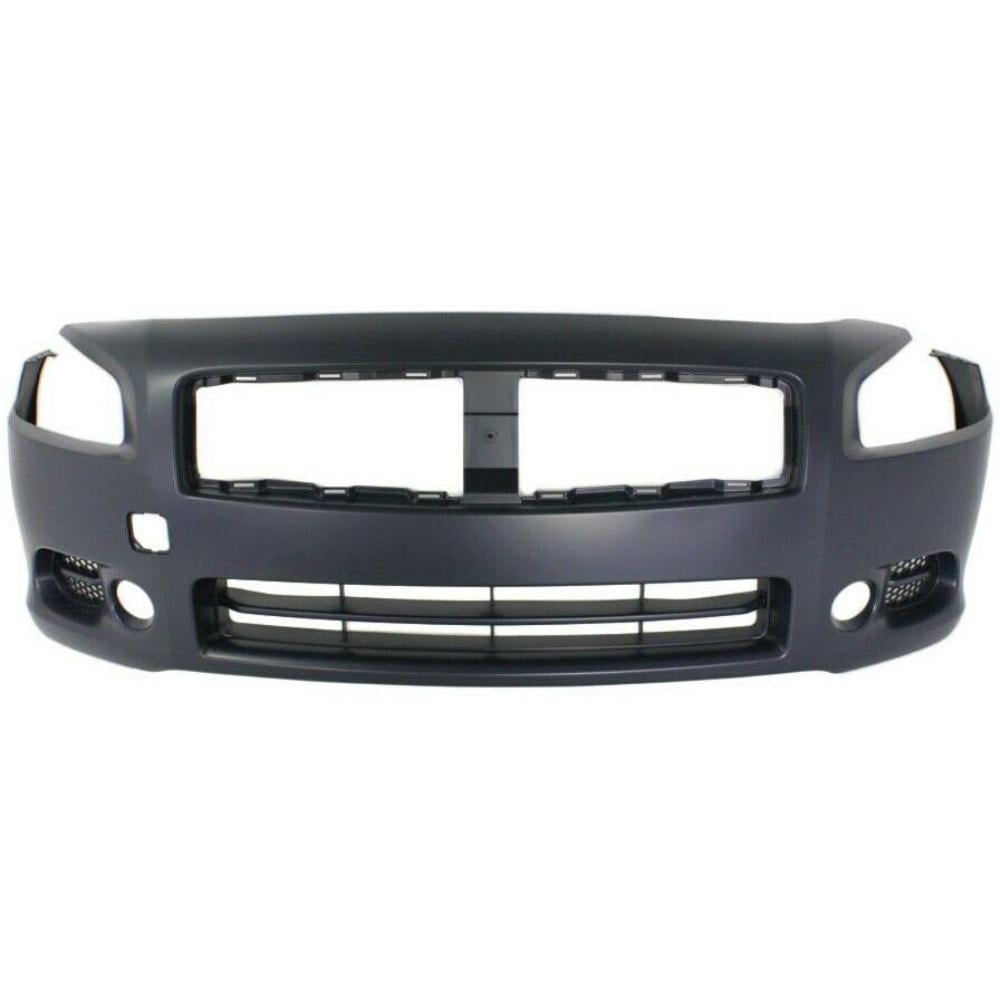 Front Bumper Cover For 2009-2014 Nissan Maxima Sedan w/ fog lamp holes ...