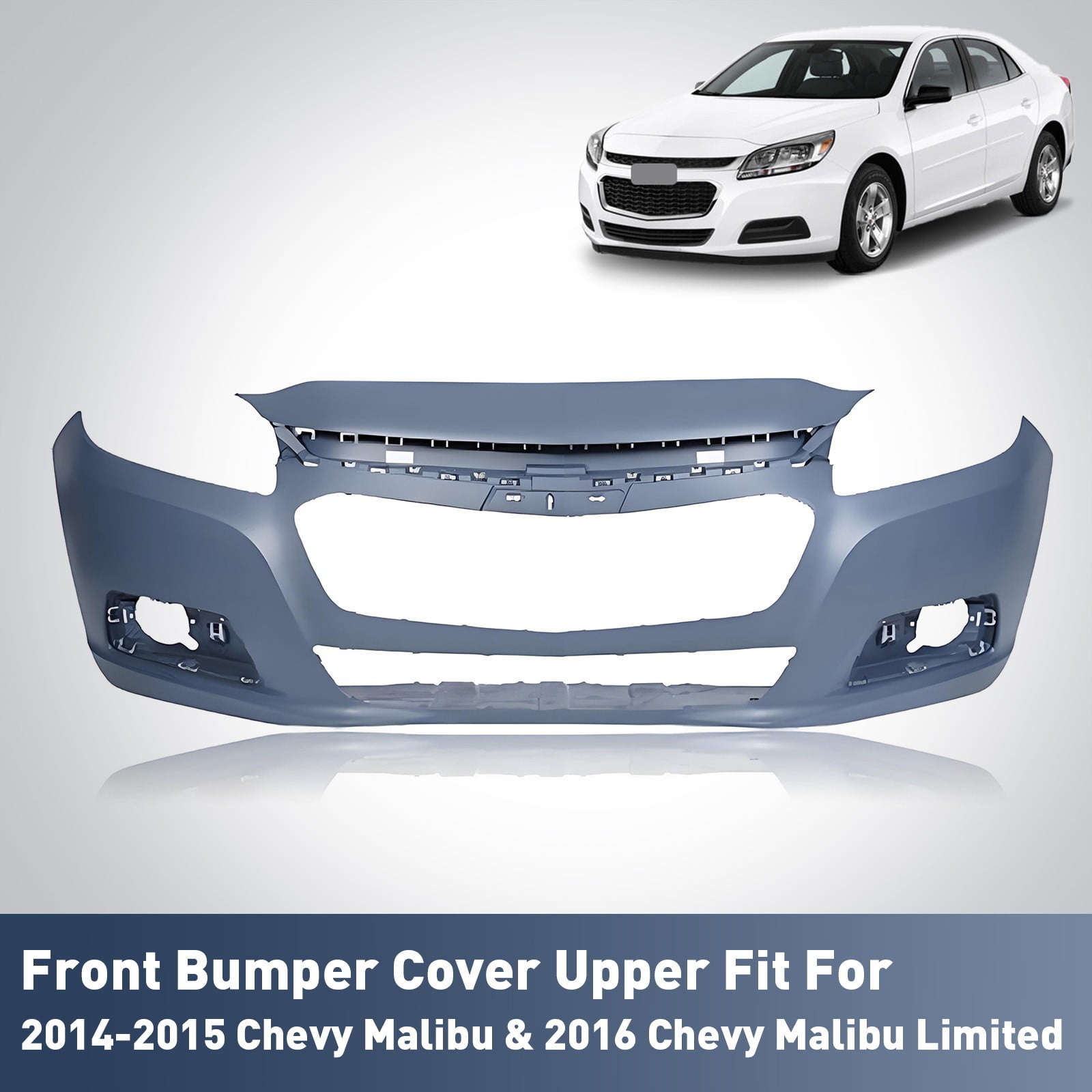 Front Bumper Cover For 2014 2015 Chevy Malibu/2016 Chevy Malibu Limited ...