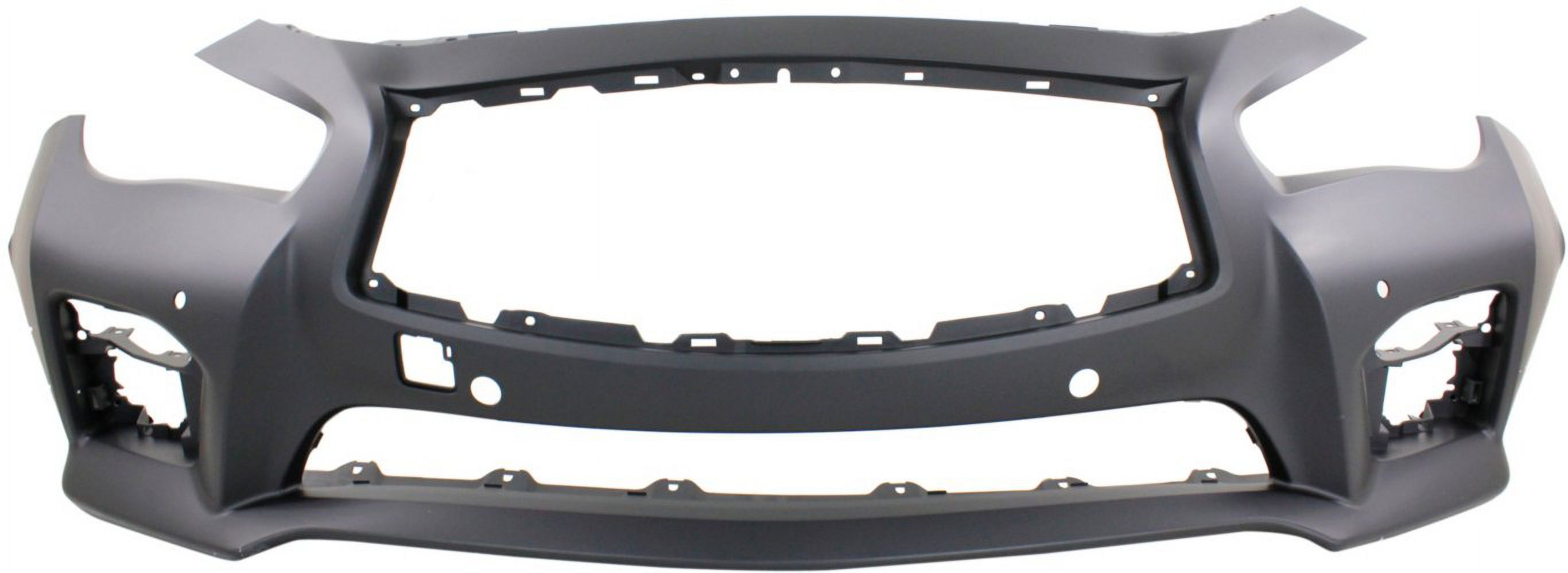 Front Bumper Cover For 2014-2017 Infiniti Q50 Primed Fascia With Object ...