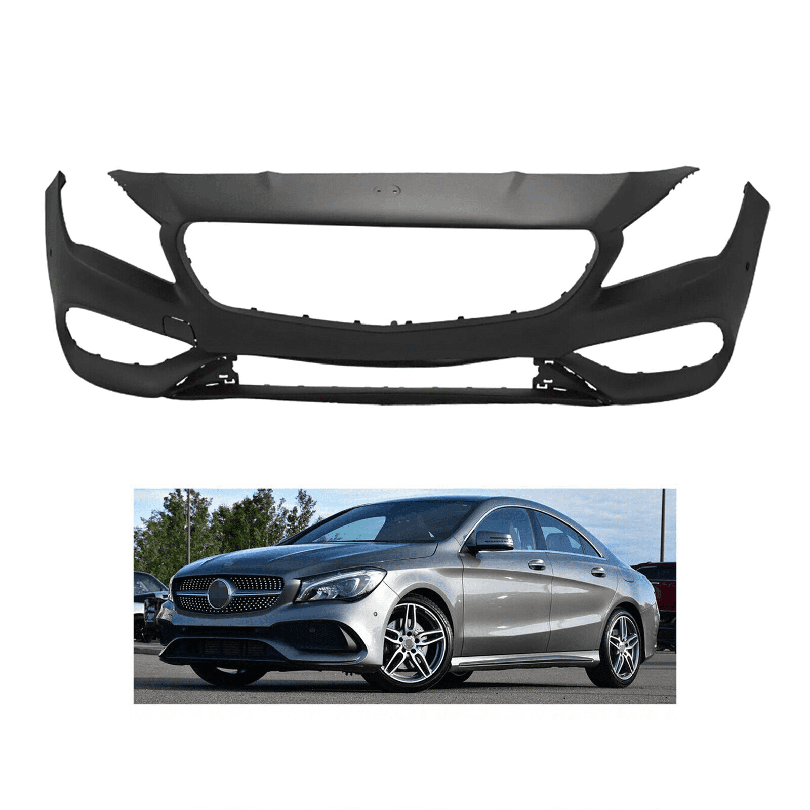 Front Bumper Cover For 2017-2019 Mercedes Benz CLA250 CLA45 AMG ...
