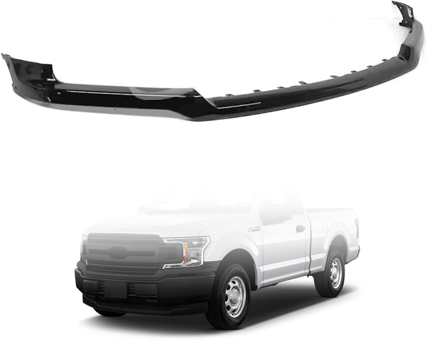 Front Bumper Cover Trim Compatible with 2018 2019 2020 Fo-rd F150 ...
