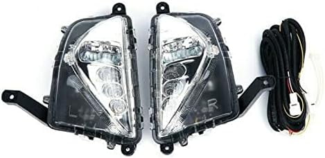 Front Bumper Daytime Running Fog Light Dual Color LED DRL A Pair of ...