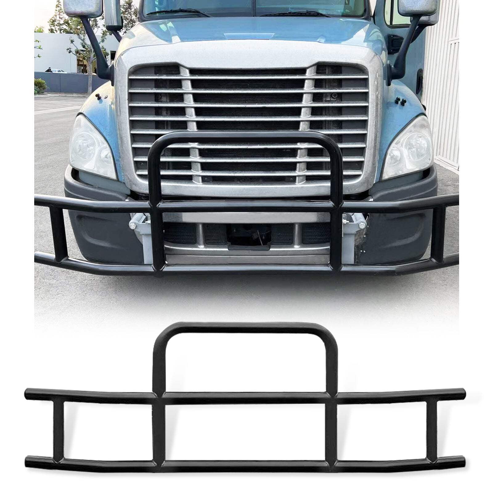 Front Bumper Deer Guard For Volvo Vn Vnl 2004 2017 With Bracket Black ...