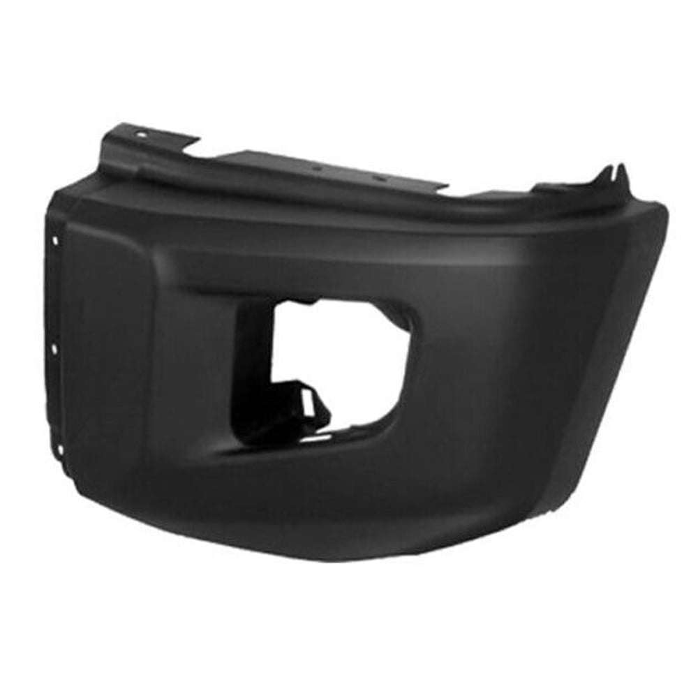 Front Bumper Extension End Cap Without Sensor Holes - Black Left ...