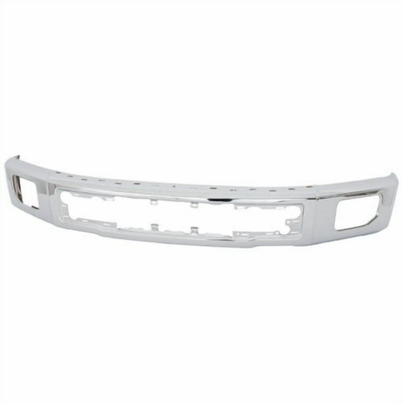 Front Bumper Face Bar Chrome With Fog Lamp Holes For 2015-2017 Ford F ...