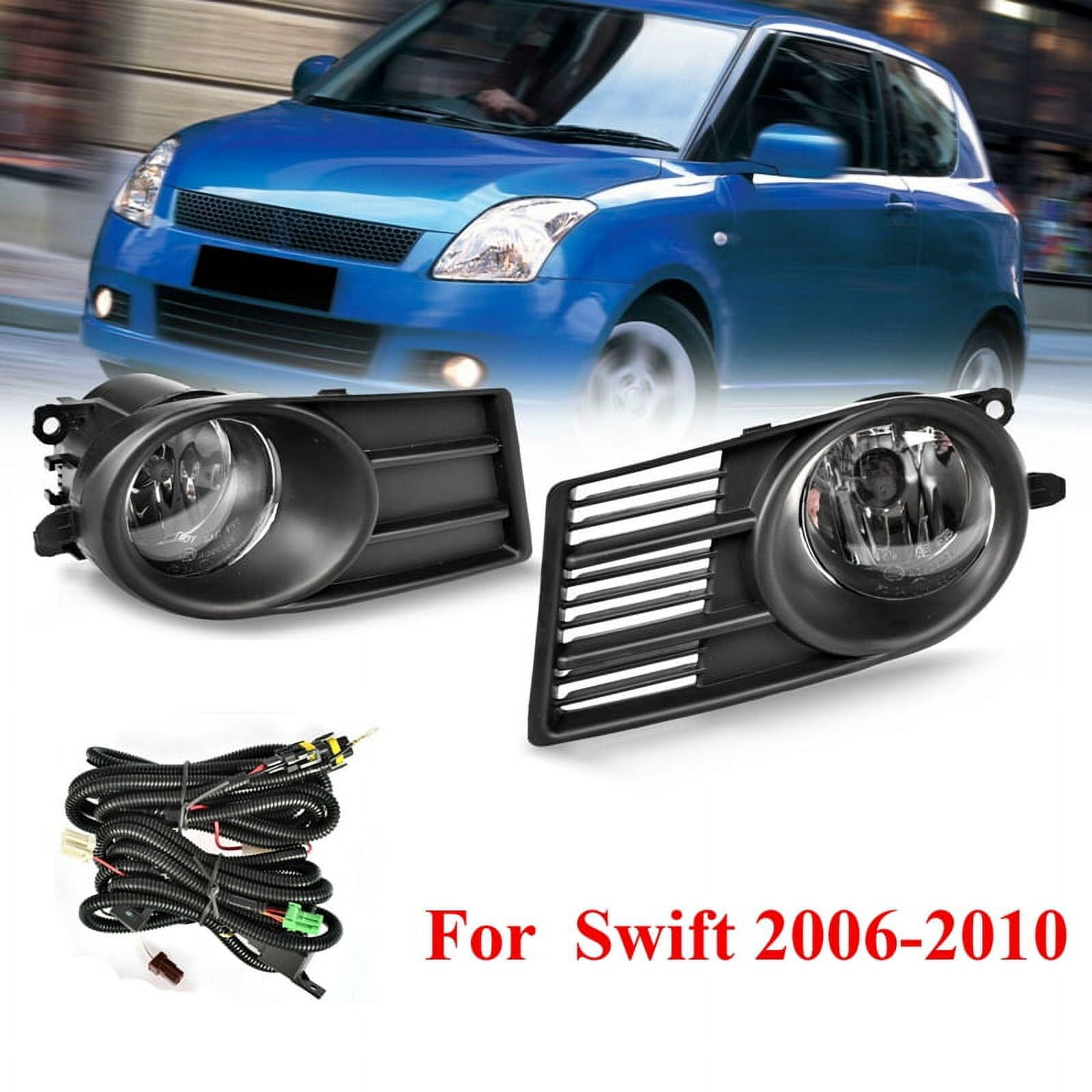 Front Bumper Fog Lights Fog Lamp Cover with Bulb H11 Switch Wire Bezel ...