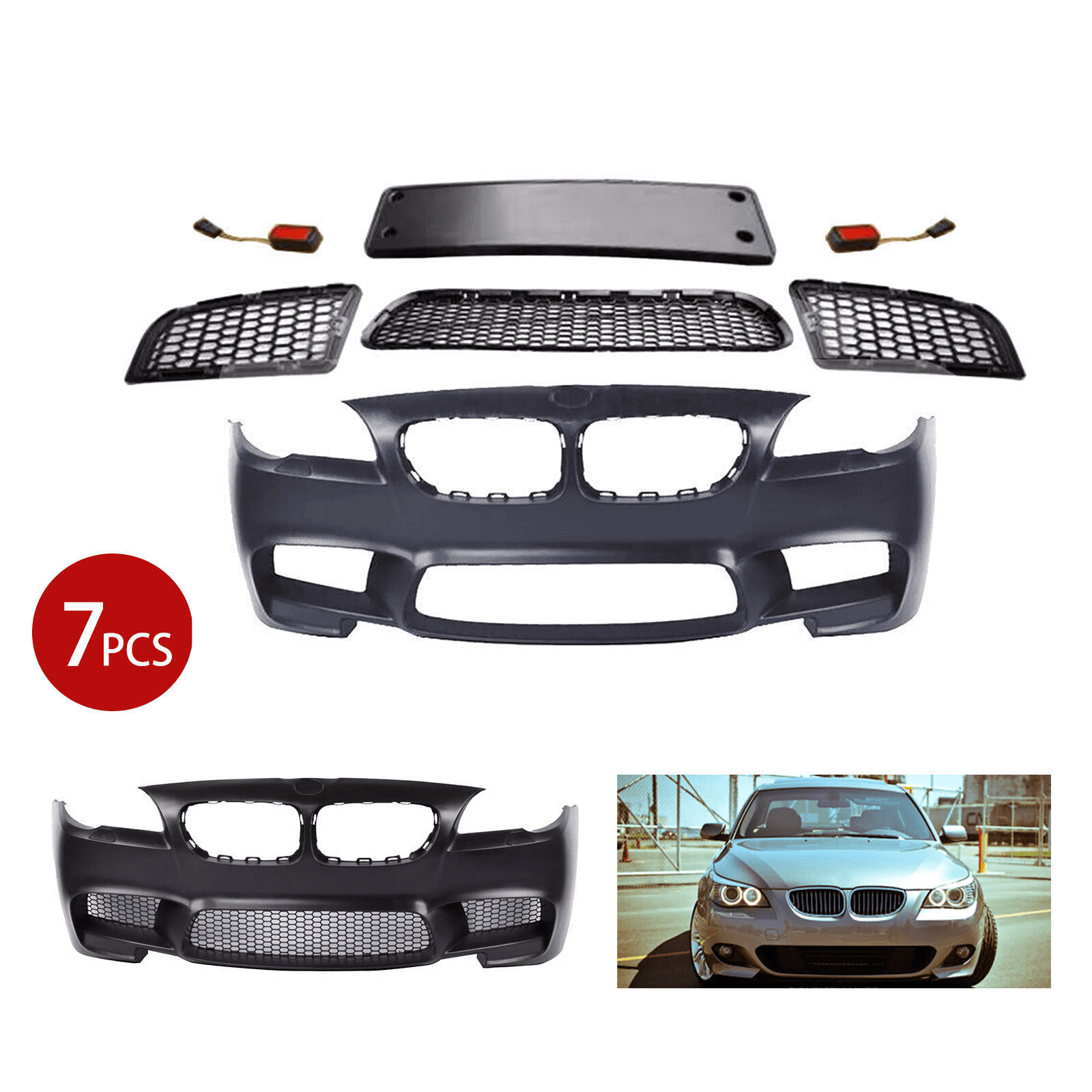 Front Bumper For BMW F10 2011-2017 5 Series Sedan W/o PDC 535i 528i New ...