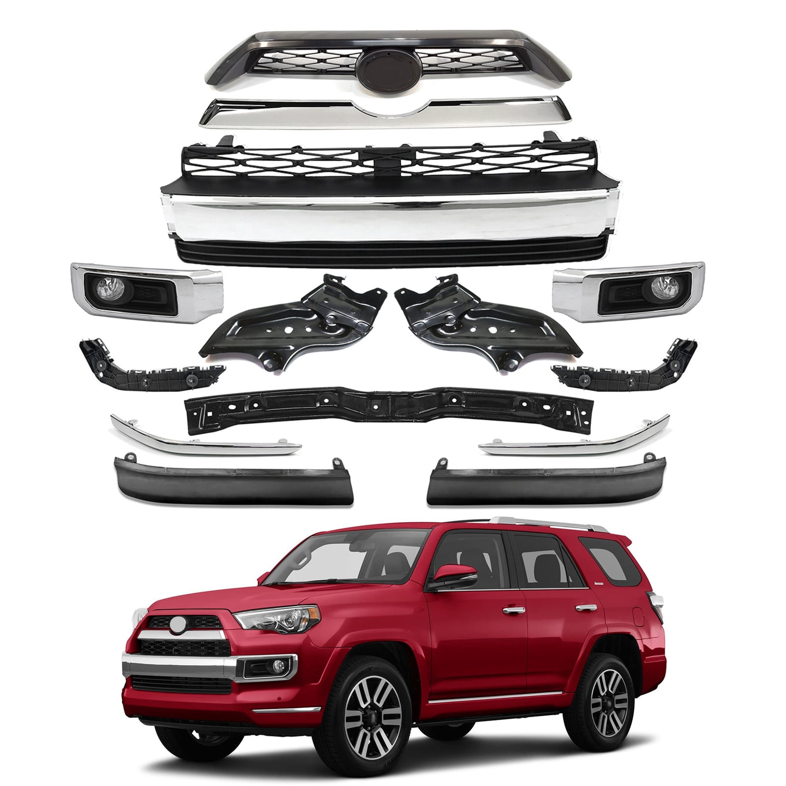 Front Bumper Grille Assembly Body Kits For 2014-2019 Toyota 4Runner ...