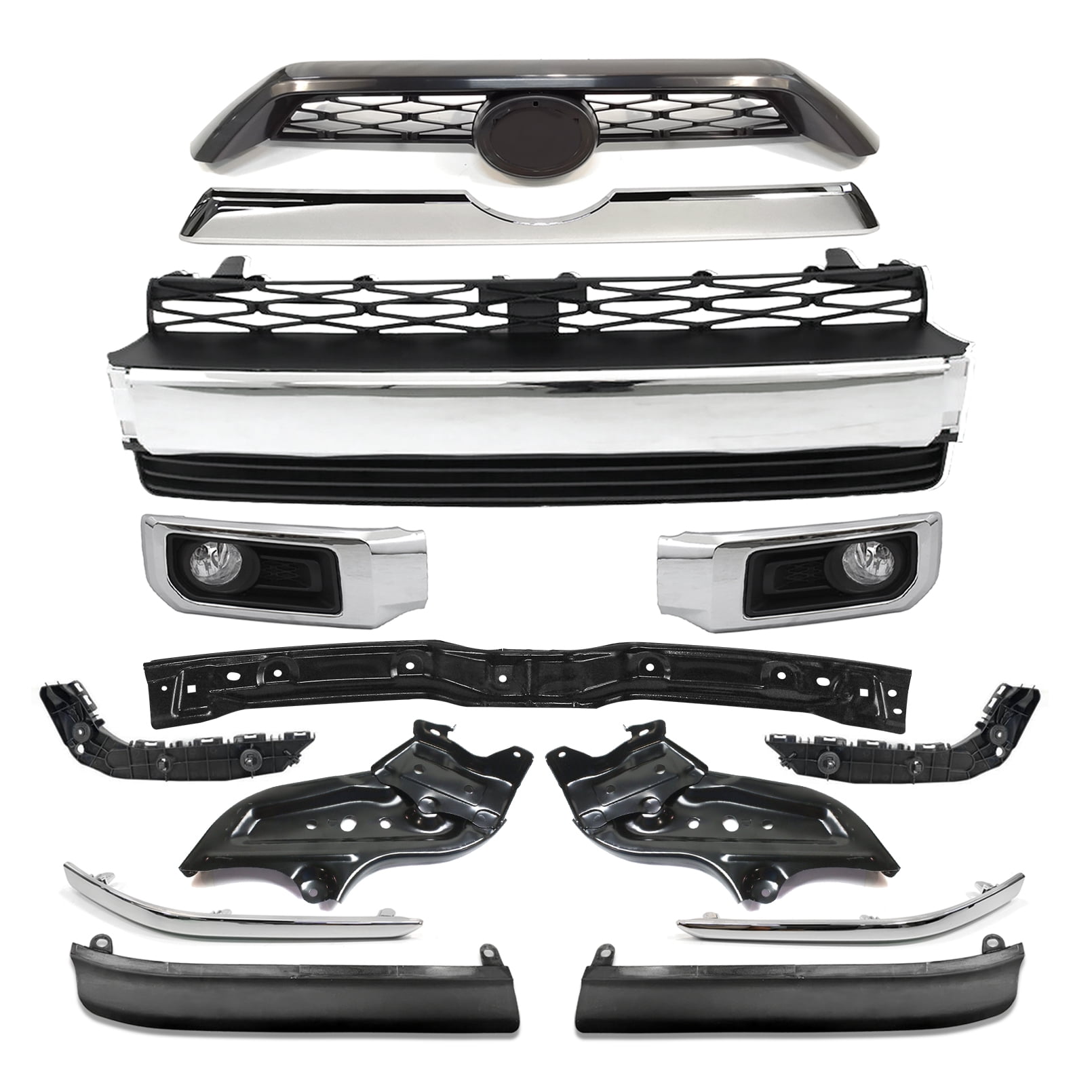 Front Bumper Grille Assembly Body Kits For 2014-2019 Toyota 4Runner ...
