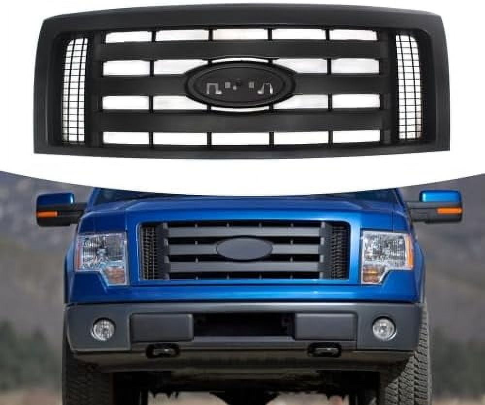 Front Bumper Grille Assembly Compatible with 2009-2014 Ford F - 150 ...