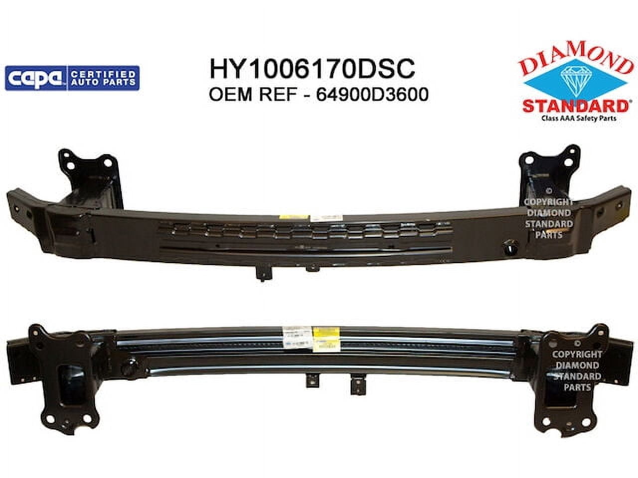 Front Bumper Impact Bar - Compatible with 2019 - 2021 Hyundai Tucson ...