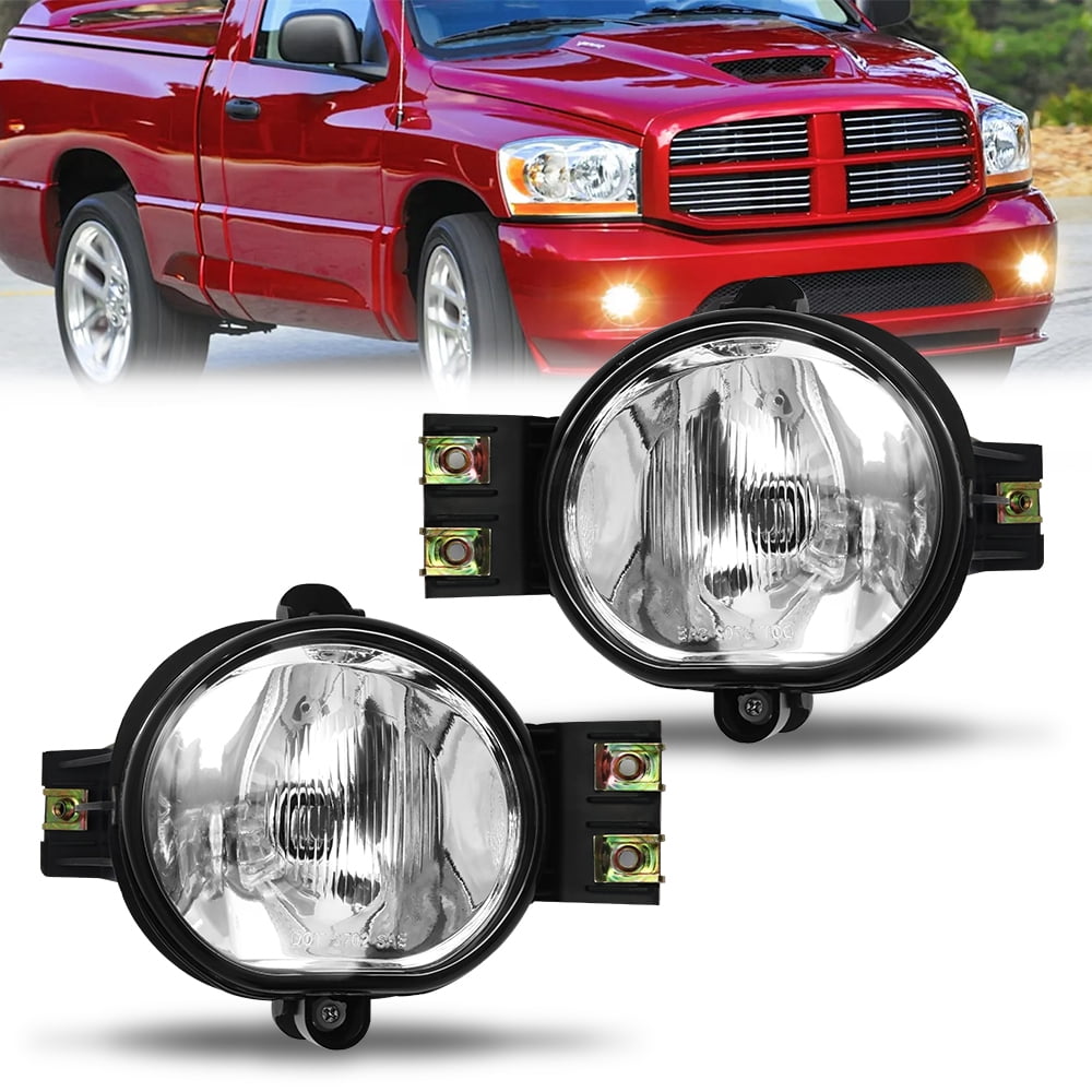 Front Bumper LED Fog Lights, Compatible with 2002-2008 Dodge Ram 1500/ ...