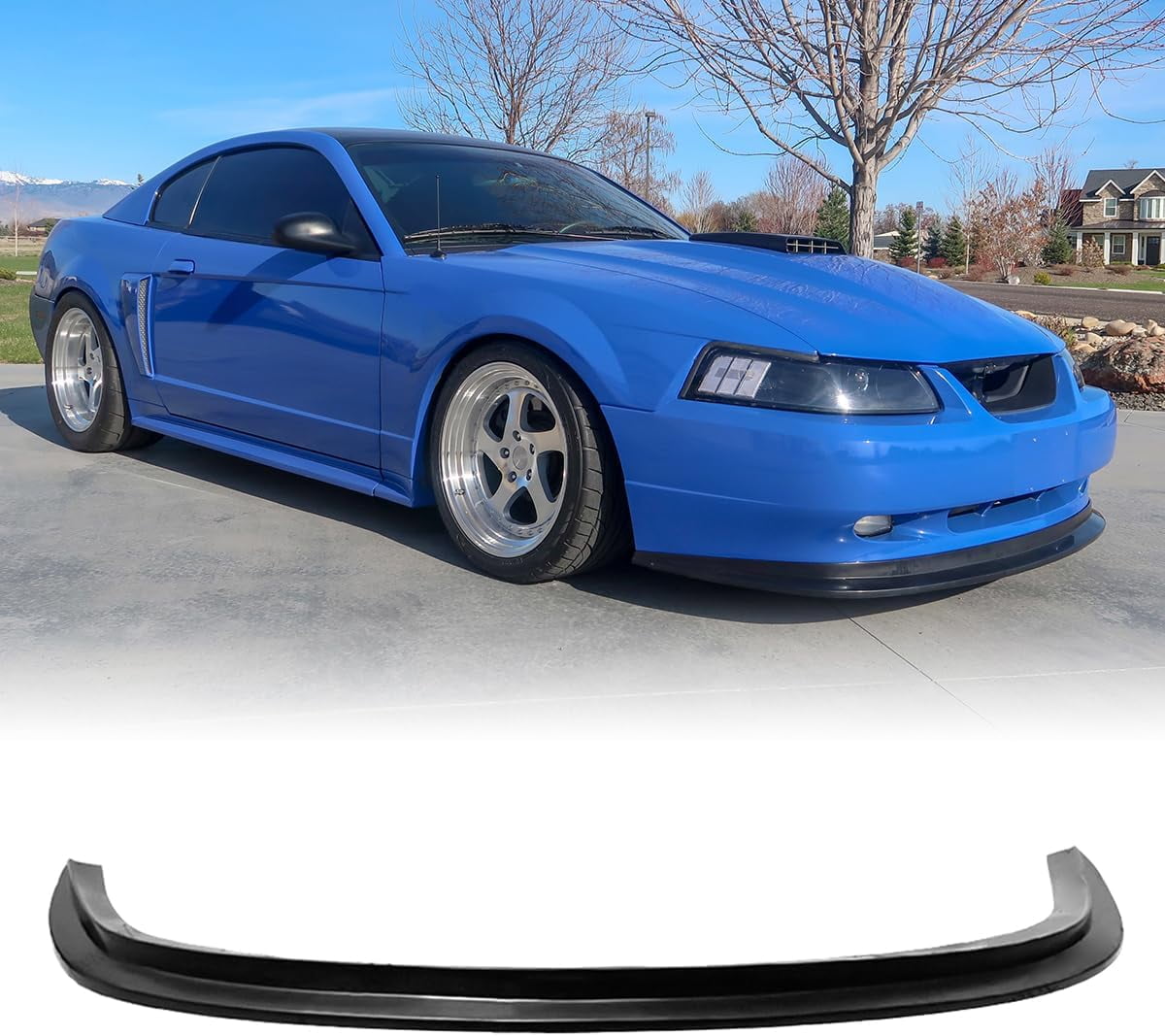 Front Bumper Lip Chin Spoiler, Compatible with 1999-2004 Ford Mustang ...